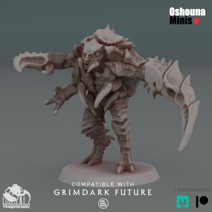 3D Printable Crab Cult - Hardshell Infected by Oshounaminis